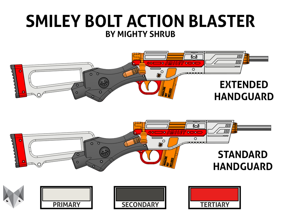 SMILEY Bolt Action Blaster by Mighty Shrub